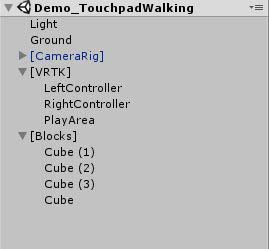 VR实训项目Demo: 触摸板移动